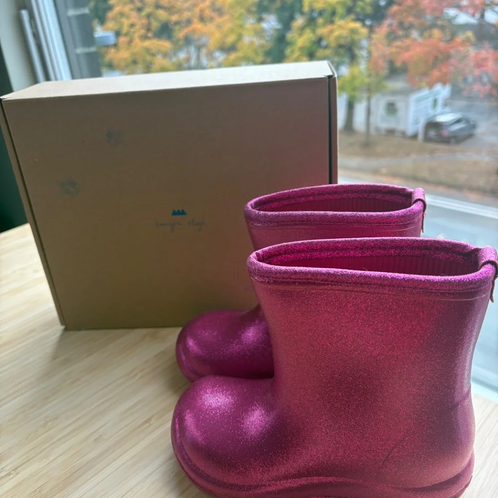 Konges Slojd | Shoes | Konges Sljd Luc Pink Rubber Boots | Poshmark
